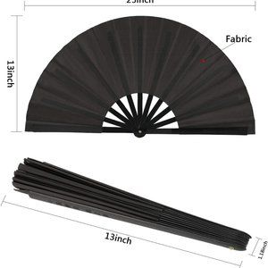 Accessories | Extra Large Renaissance Style Black Hand Fan | Poshmark